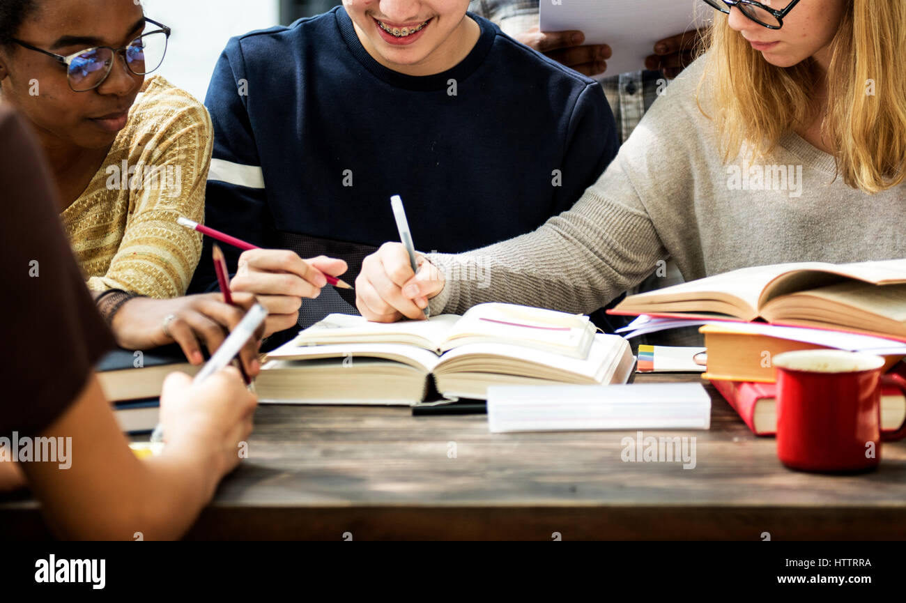 Friends People Group Teamwork Diversity Stock Photo - Alamy