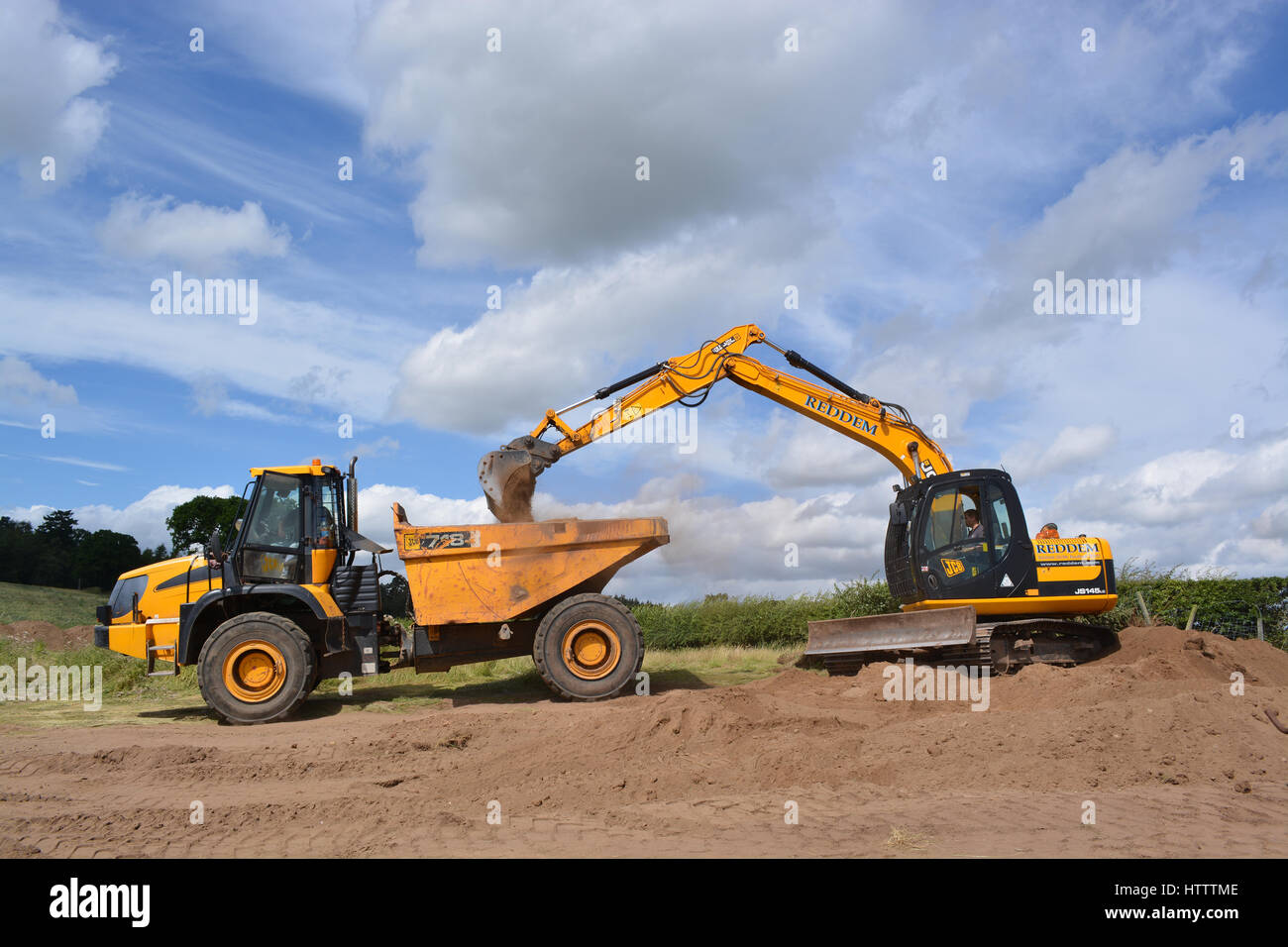 JCB JS145LC Excavator Stock Photo - Alamy