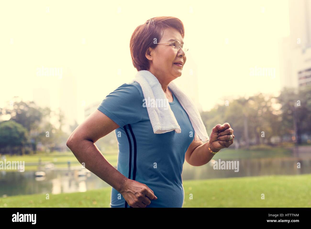 Woman run exercise hi-res stock photography and images - Alamy
