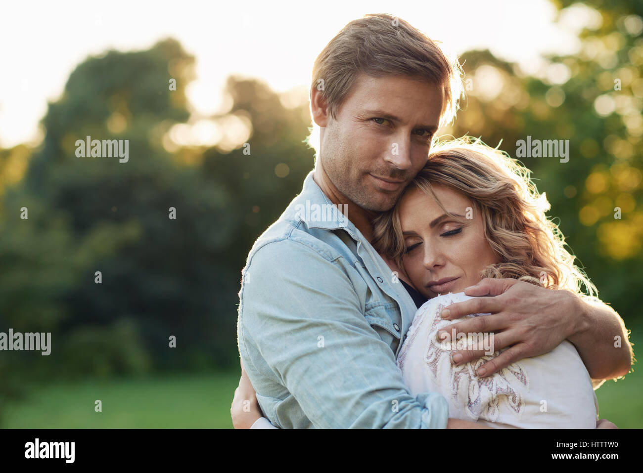 Affectionate couple enjoying moment together hi-res stock photography and images - Alamy