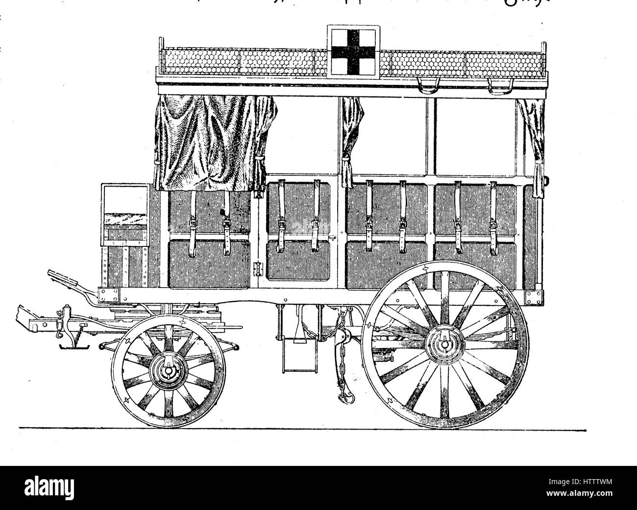 Franco-Prussian War 1870 - 1871, Bavarian sick transport car, Germany ...