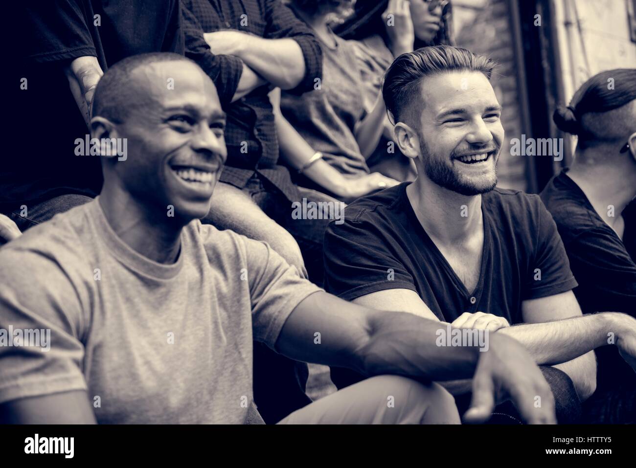 Friends Community Chill Out Together Stock Photo - Alamy