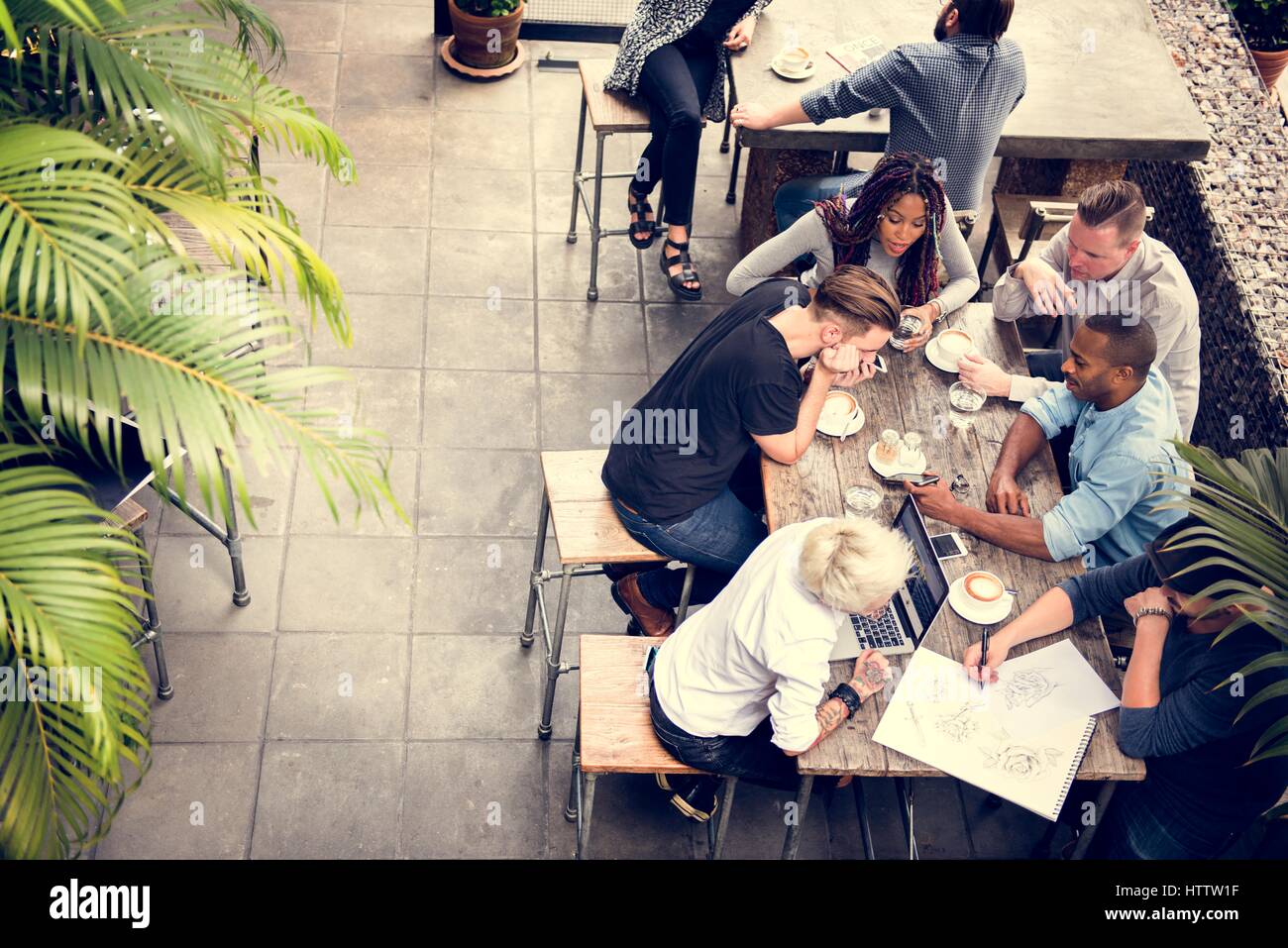 Collaboration Connection Team Brainstorming Unity Stock Photo - Alamy