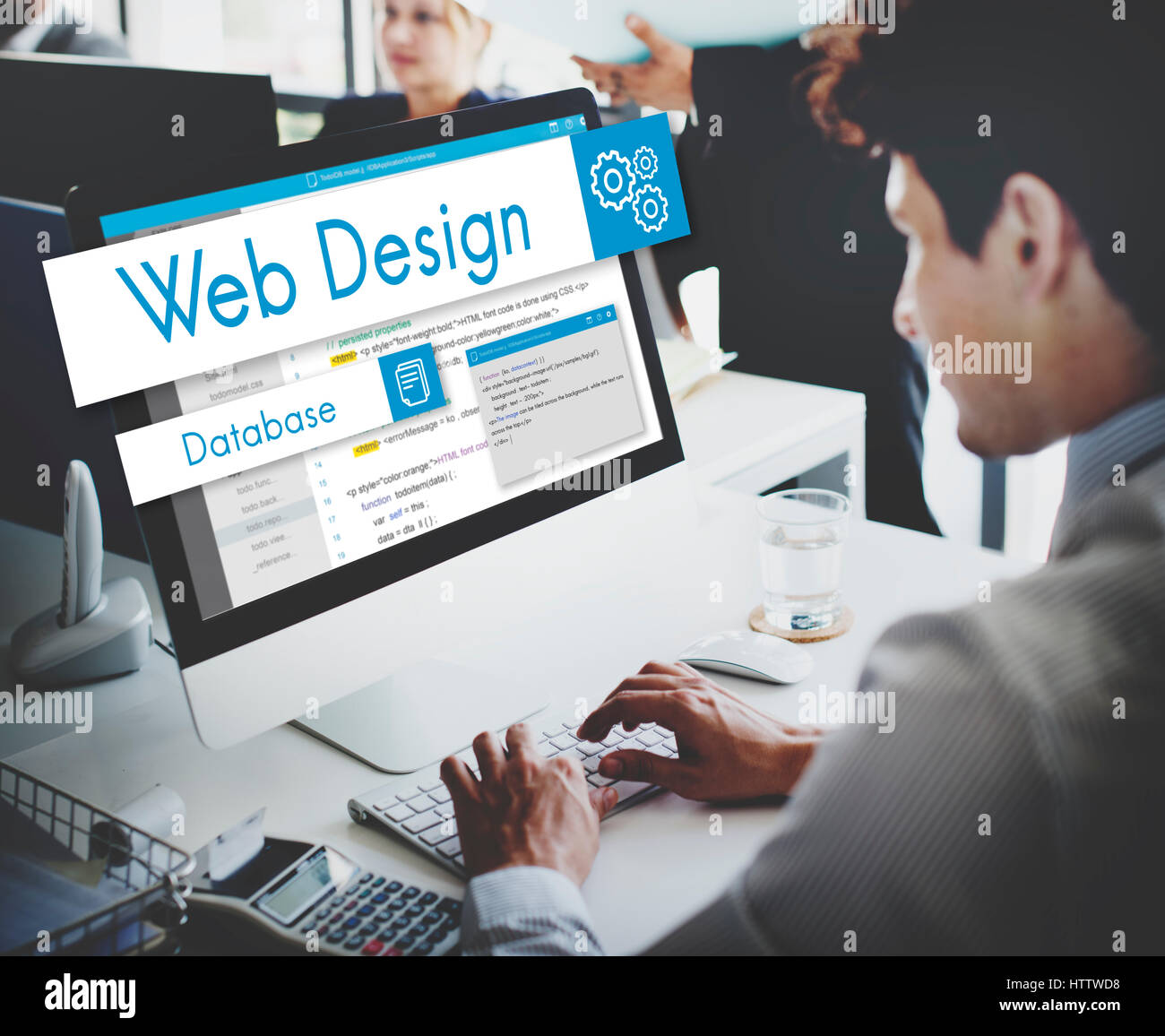 Website workplace process hi-res stock photography and images - Alamy