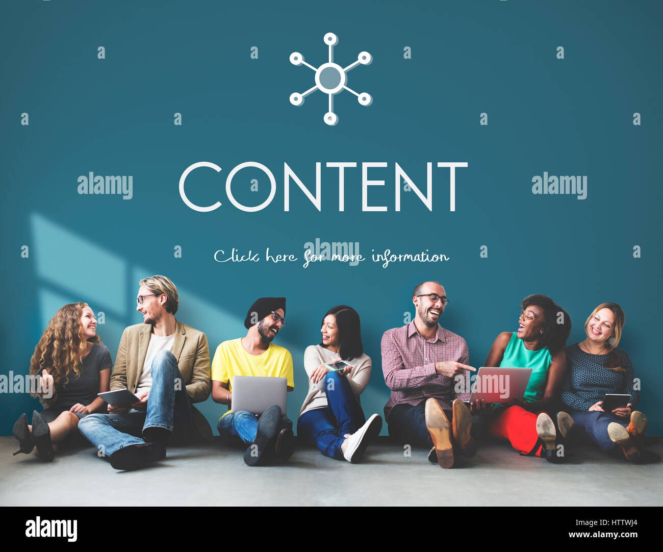 Content Communication Connected Analysis Digital Stock Photo - Alamy