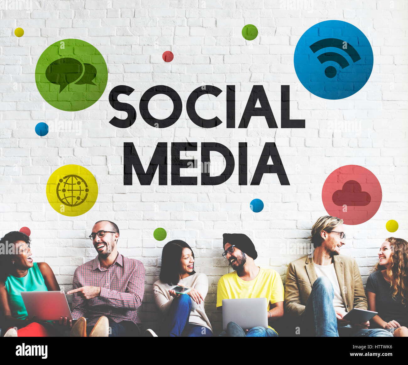 Social Media Communication Connection Concept Stock Photo - Alamy