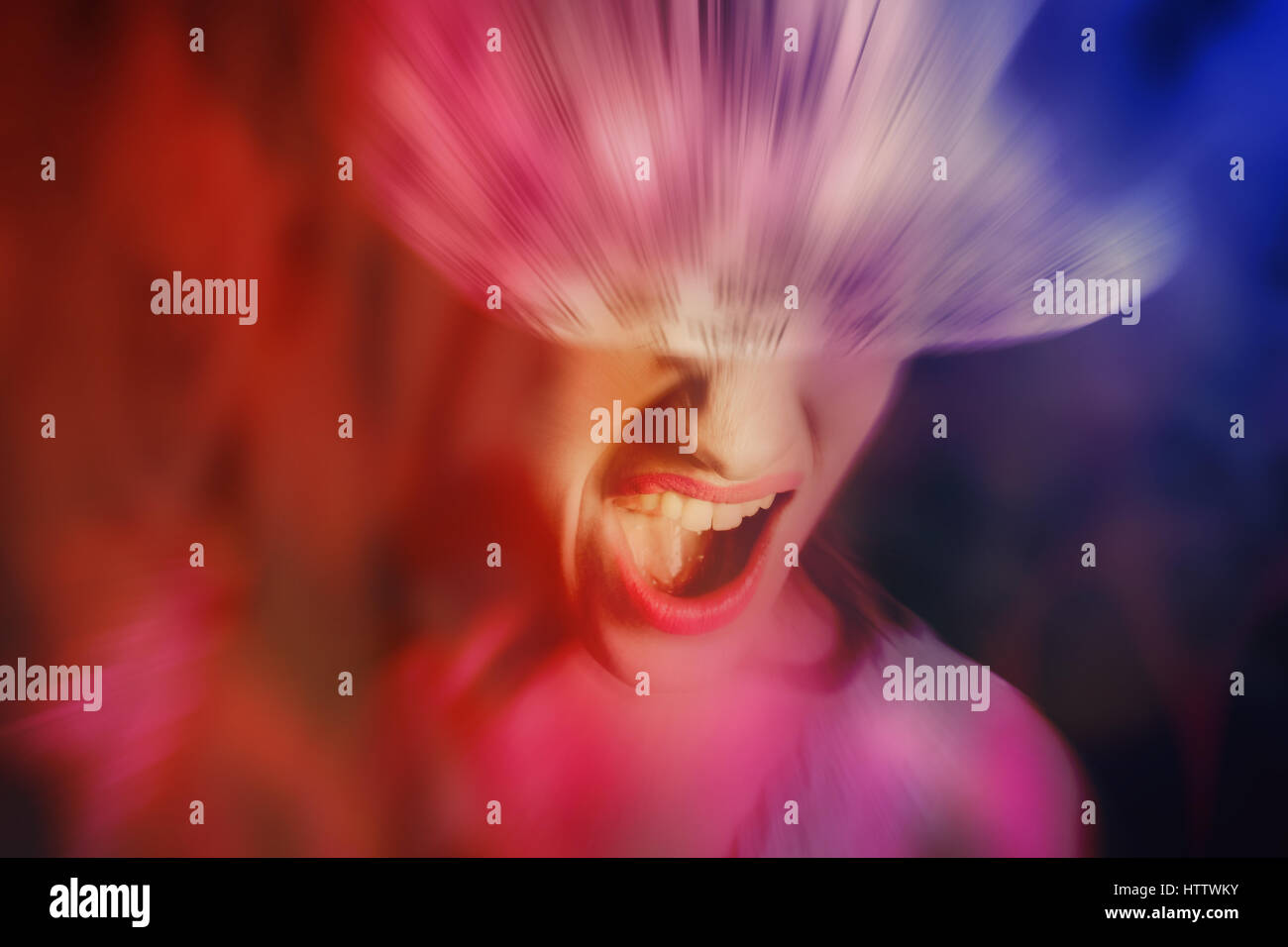 colorful rebel woman Stock Photo - Alamy