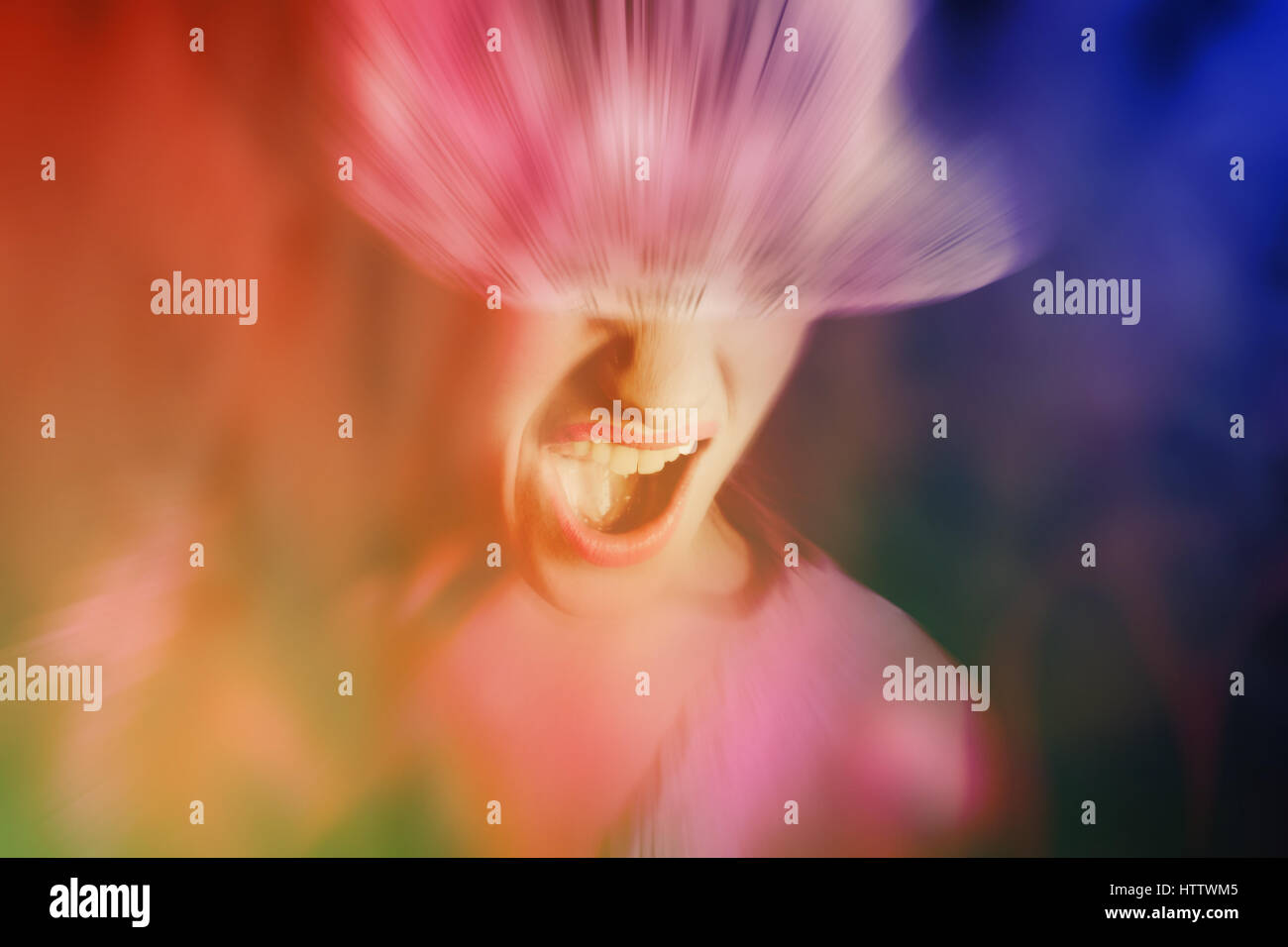 colorful rebel woman Stock Photo - Alamy