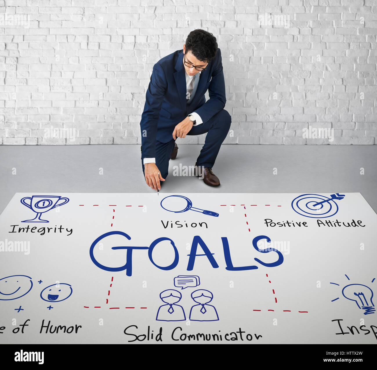 Teamwork Goals Ideas Creativity Concept Stock Photo - Alamy