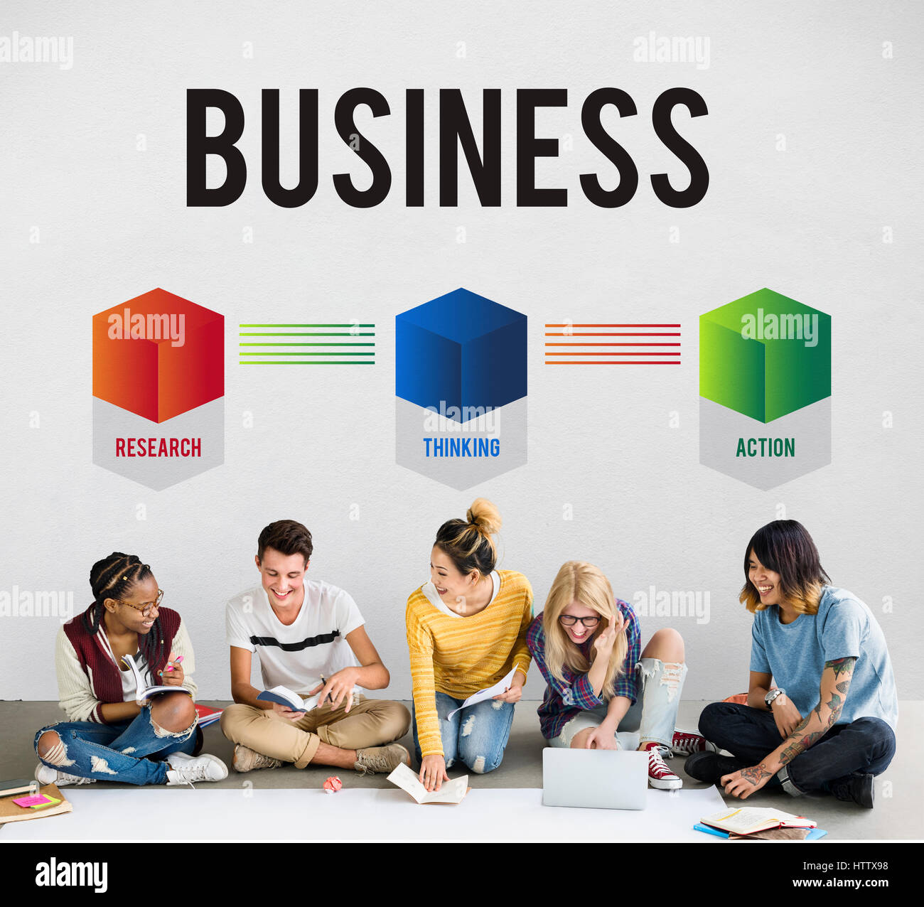 Business System Development Diagram Concept Stock Photo - Alamy