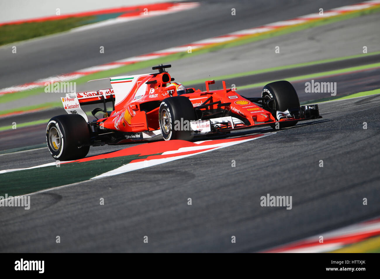 Ferrari sf70h of sebastian vettel hi-res stock photography and images ...