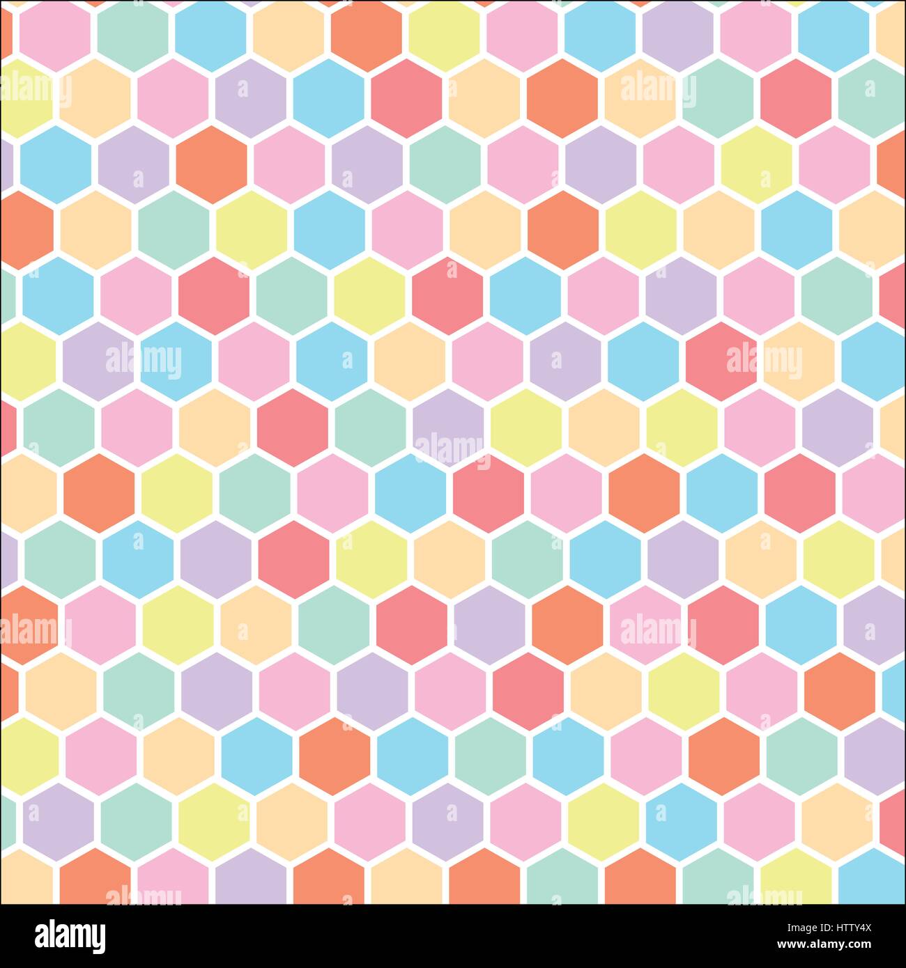 Colorful Hexagon Shaped Pattern Background/ Texture Stock Vector Image ...