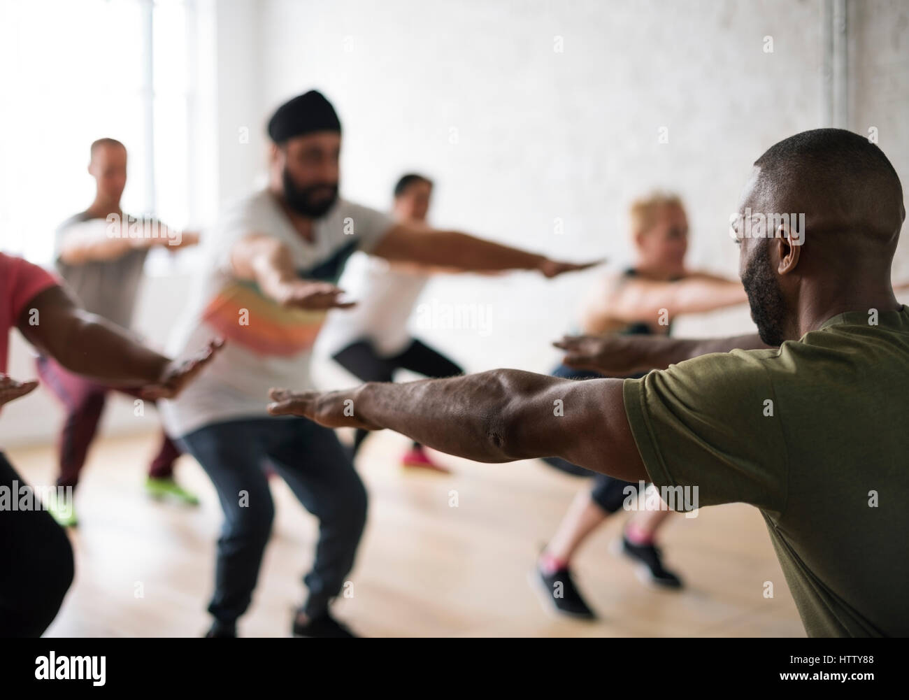 Diversity People Exercise Class Relax Concept Stock Photo - Alamy