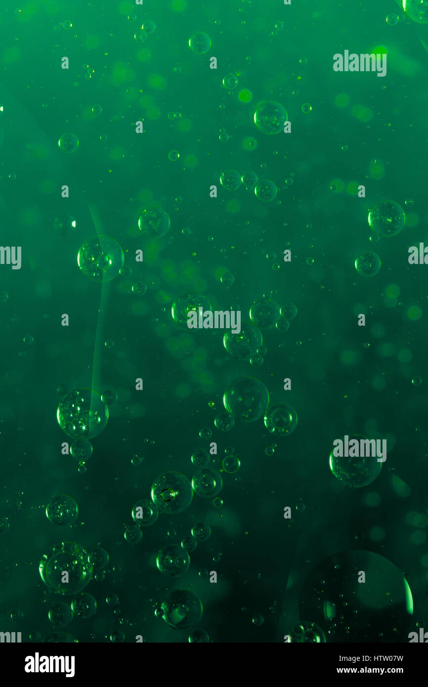 World of bubbles - Green Stock Photo - Alamy