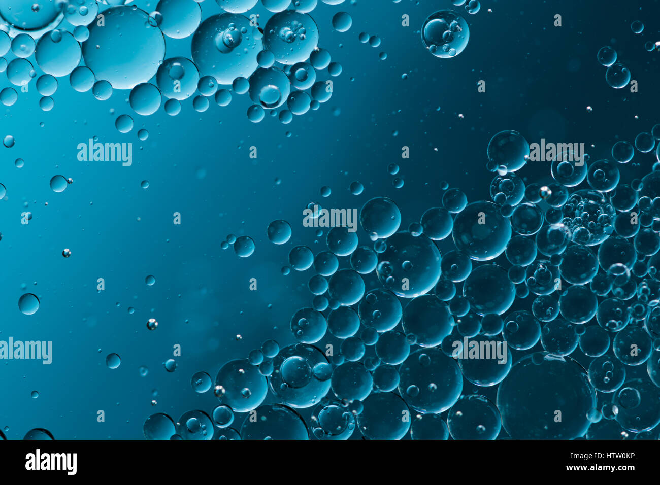 World of bubbles - Blue Stock Photo - Alamy