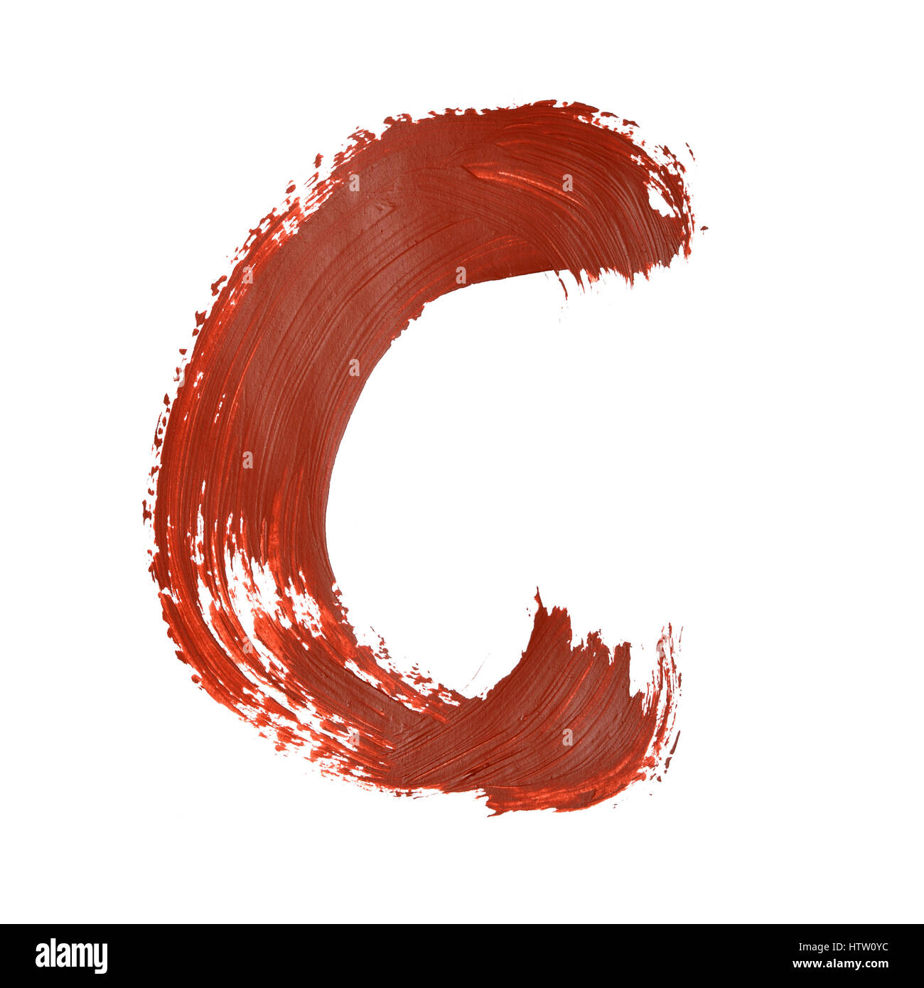 C - Red letters over white background Stock Photo - Alamy