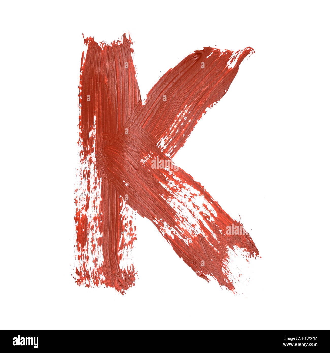 K - Red letters over white background Stock Photo - Alamy
