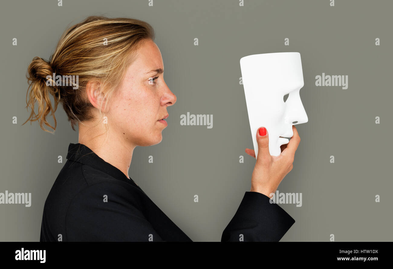 Frowning mask hi-res stock photography and images - Alamy