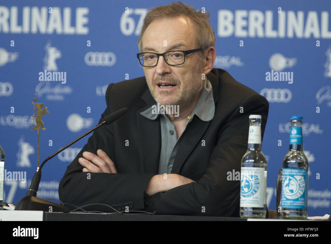 Cast members and director attend a press conference for Wild Mouse" at ...