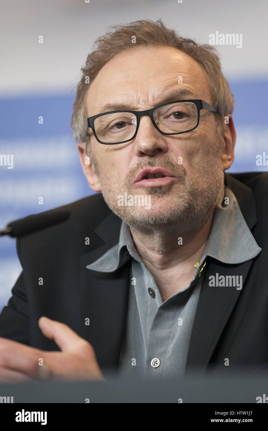 Cast members and director attend a press conference for Wild Mouse" at ...