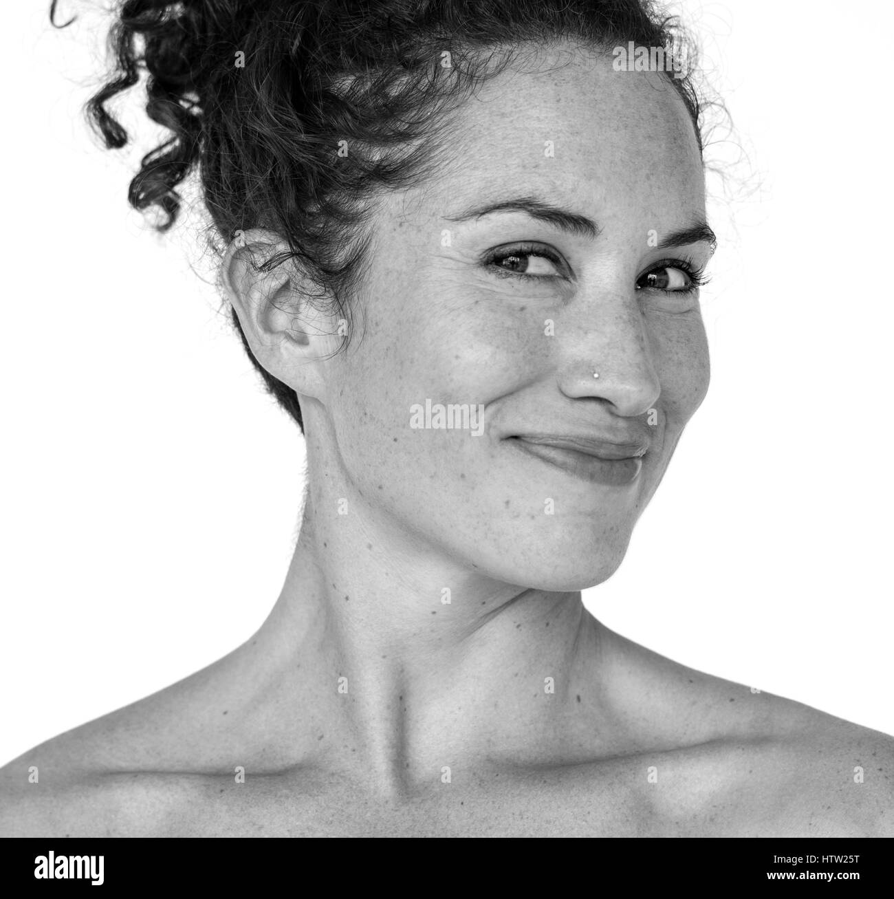 Portrait Studio Woman Female Model Stock Photo - Alamy