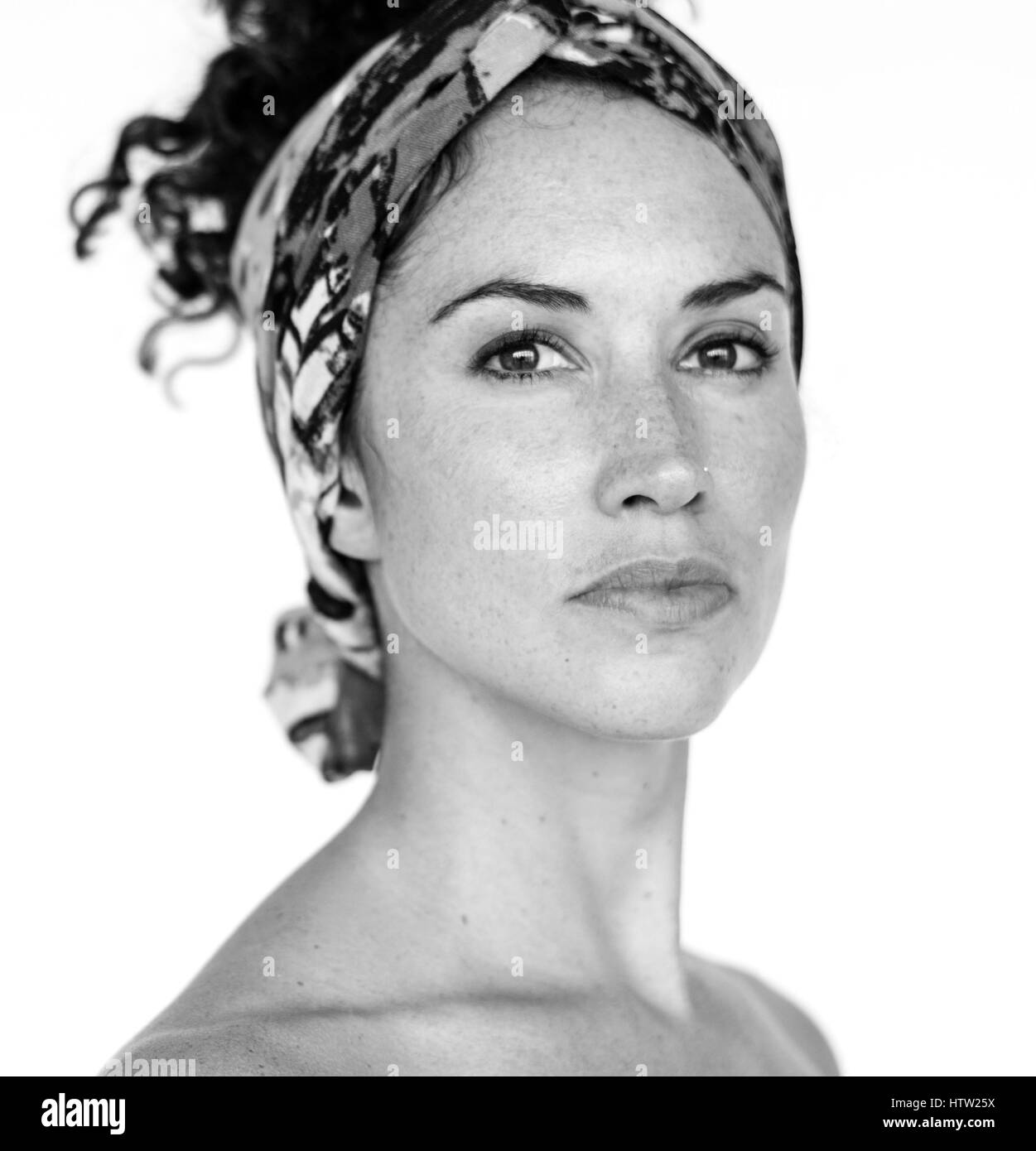 Portrait Studio Woman Female Model Stock Photo - Alamy