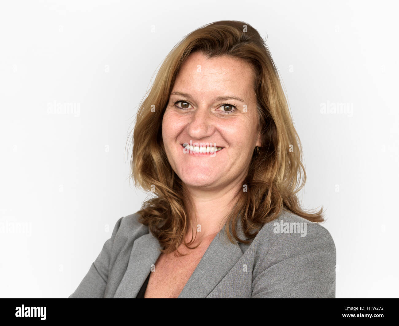 Mature blonde headshot hi-res stock photography and images - Alamy