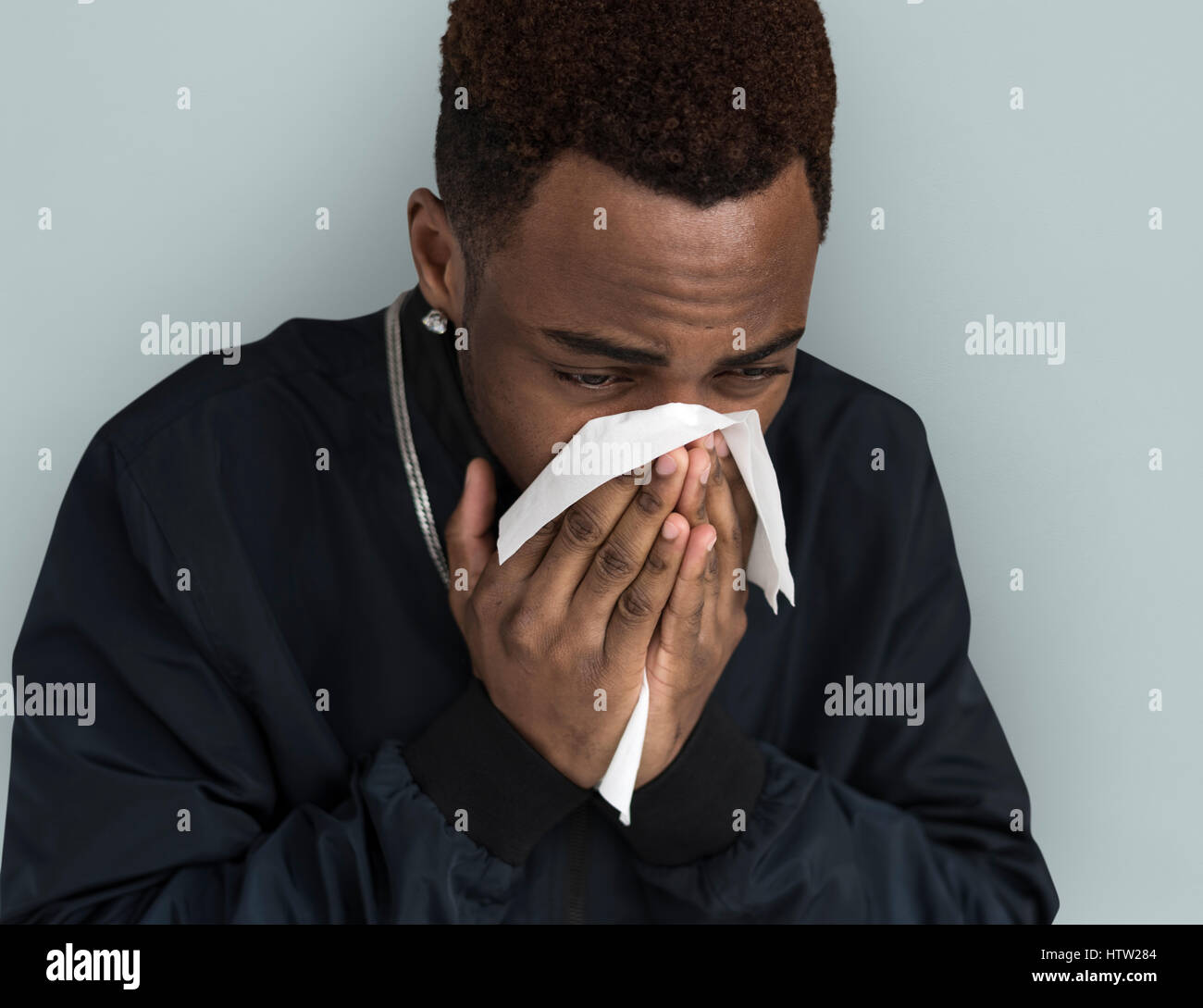 Man crying tissue hi-res stock photography and images - Alamy