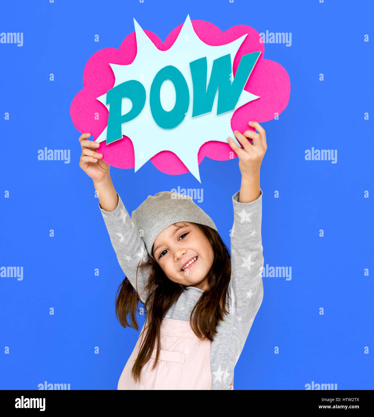 Little Girl Having Fun Portrait Stock Photo - Alamy