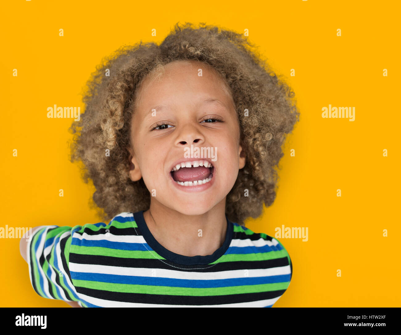 Little Boy Having Fun Portrait Stock Photo - Alamy