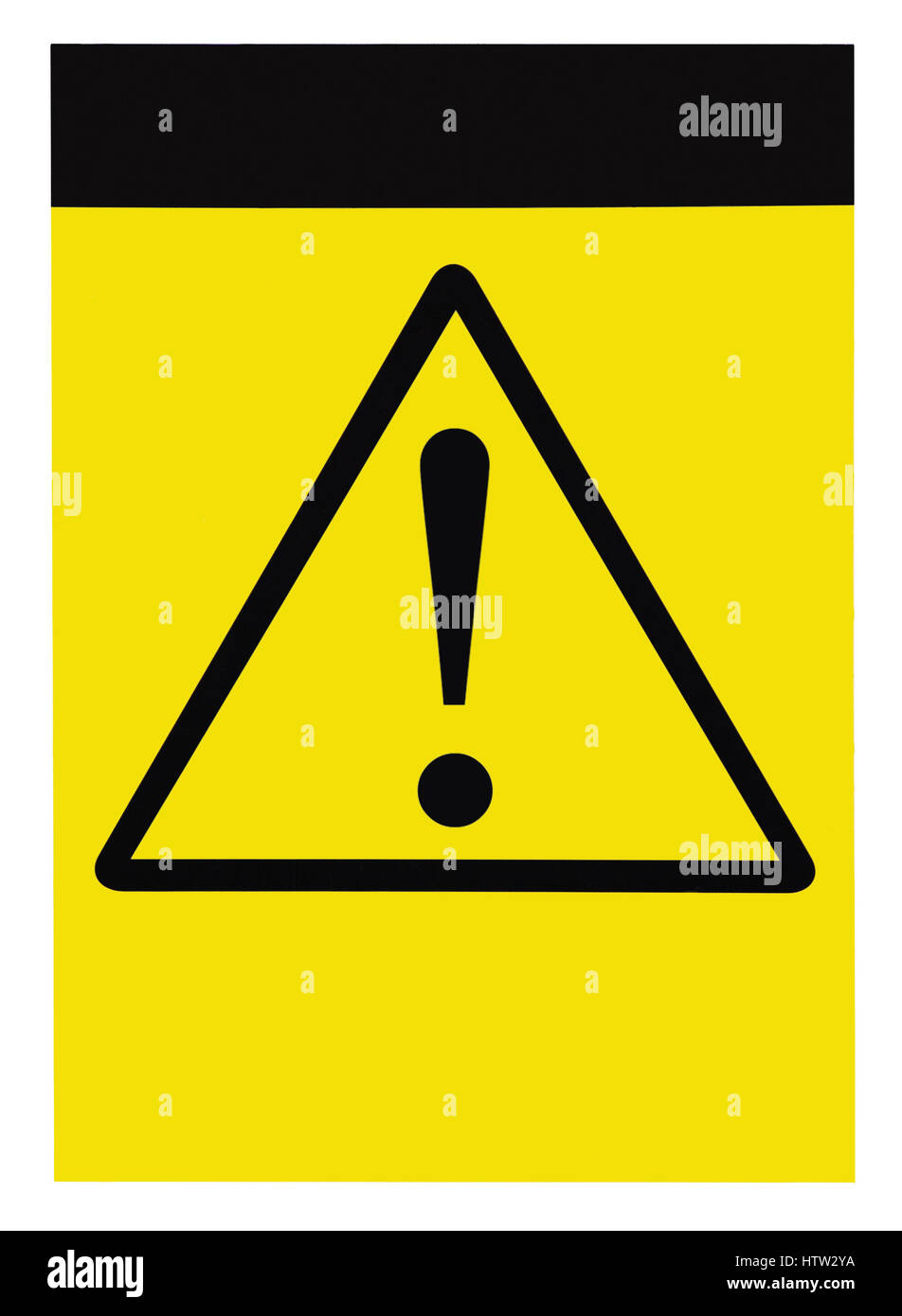 General warning sign Cut Out Stock Images & Pictures - Alamy