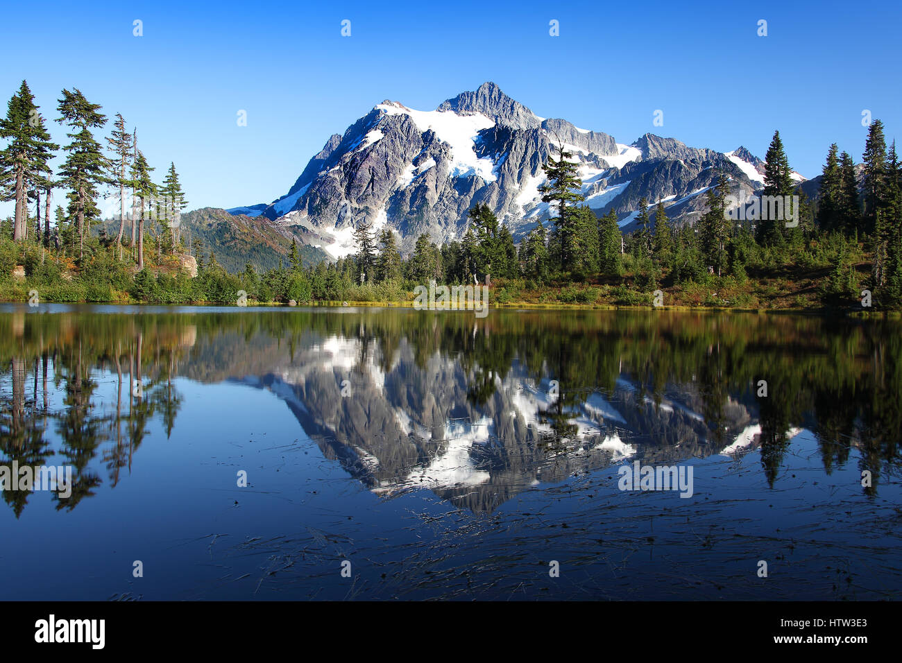 Picture Lake and Mount Shuksan Mount Baker Washington State Stock Photo ... Picture Lake and Mount Shuksan Mount Baker Washington State Stock Photo ...