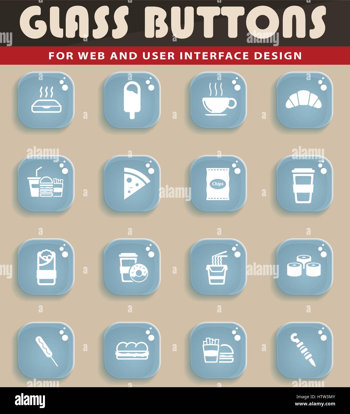 Fast food simply symbol for web icons and user interface Stock Vector ...