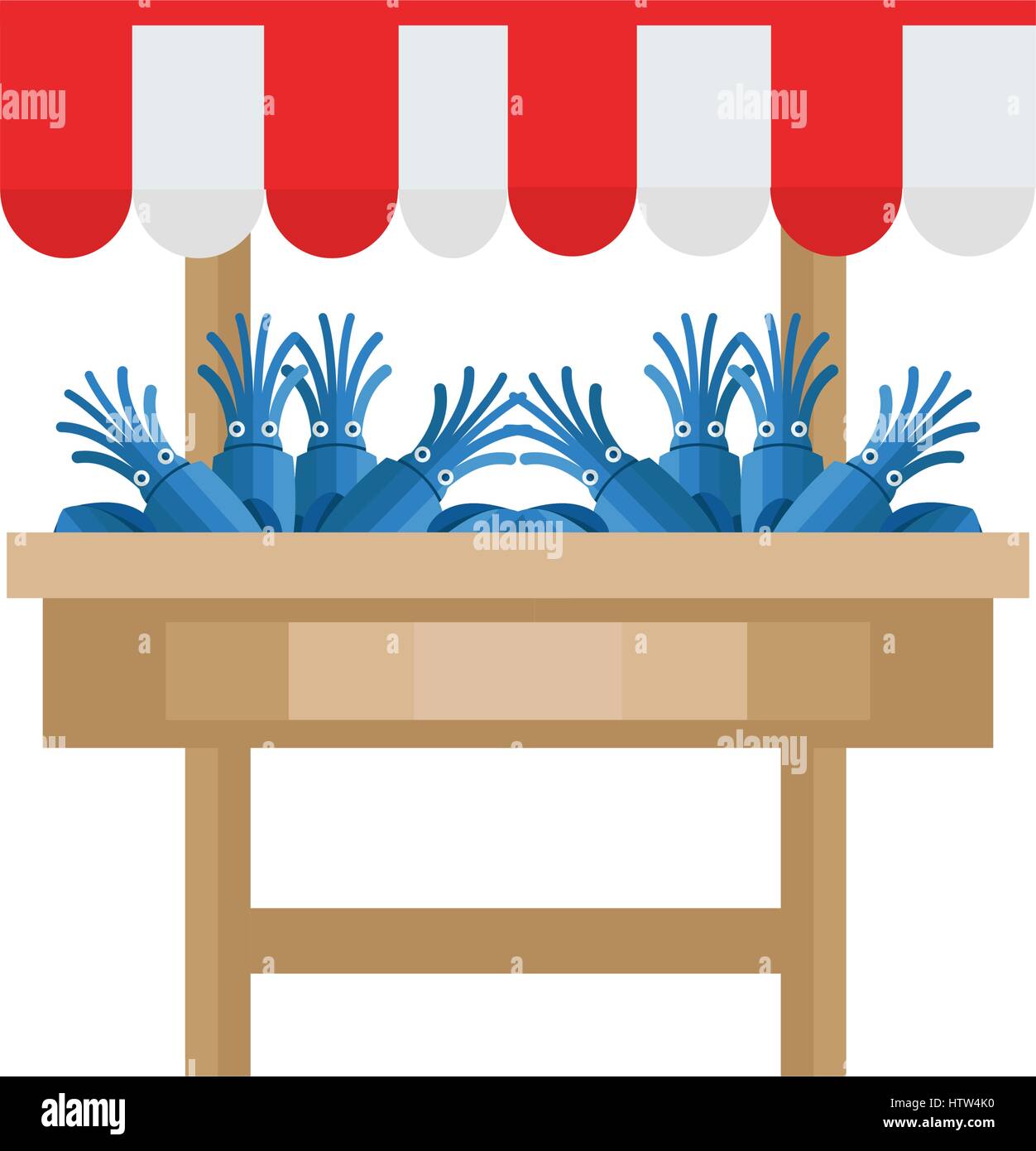 Market squid underwater Stock Vector Images - Alamy