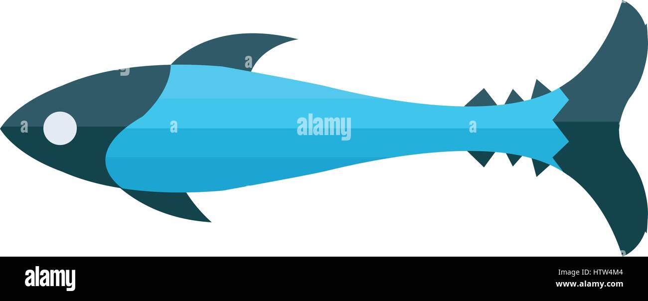 blue fish vector cute Stock Vector Image & Art - Alamy