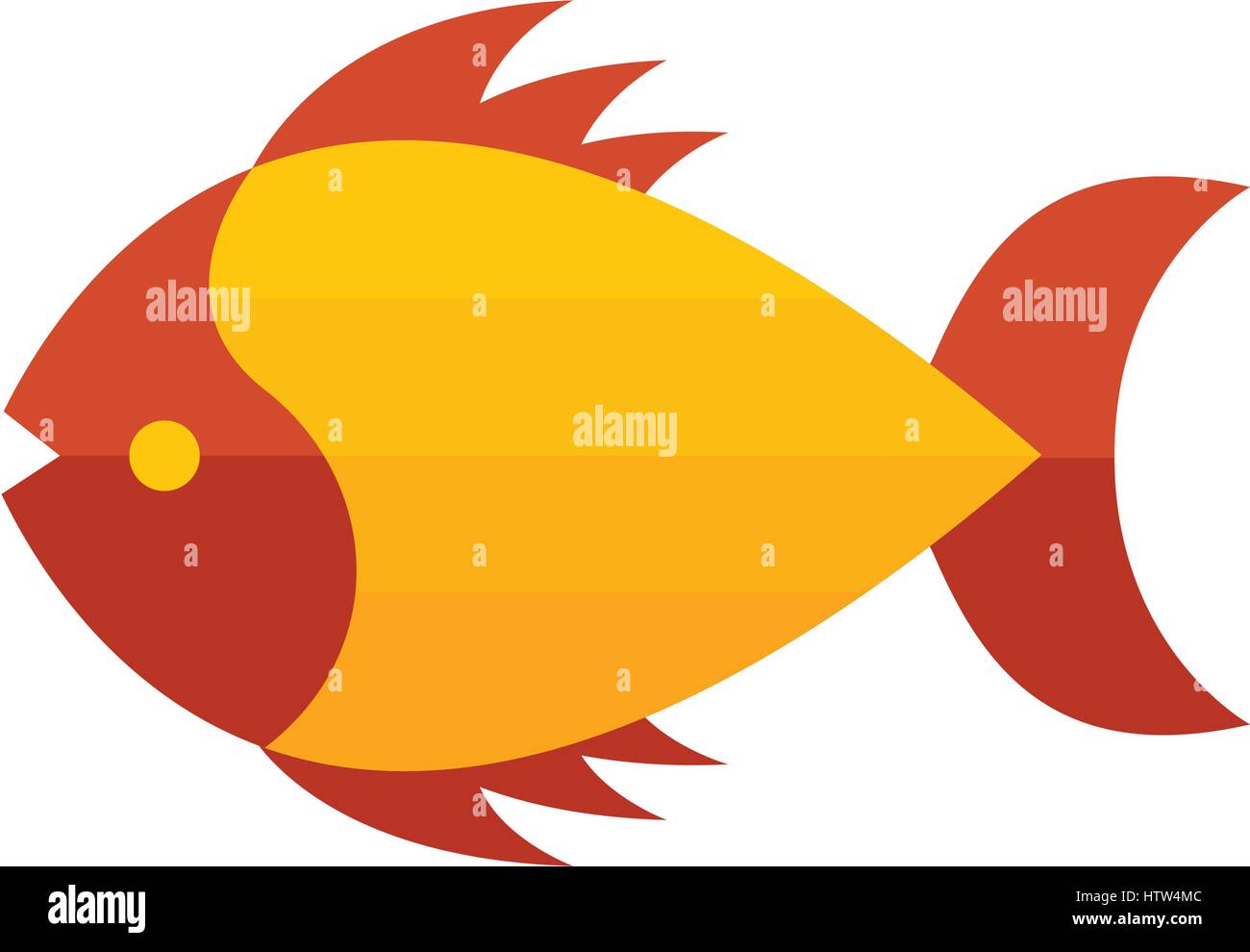 Sea Fish Vector yellow color Stock Vector Image & Art - Alamy