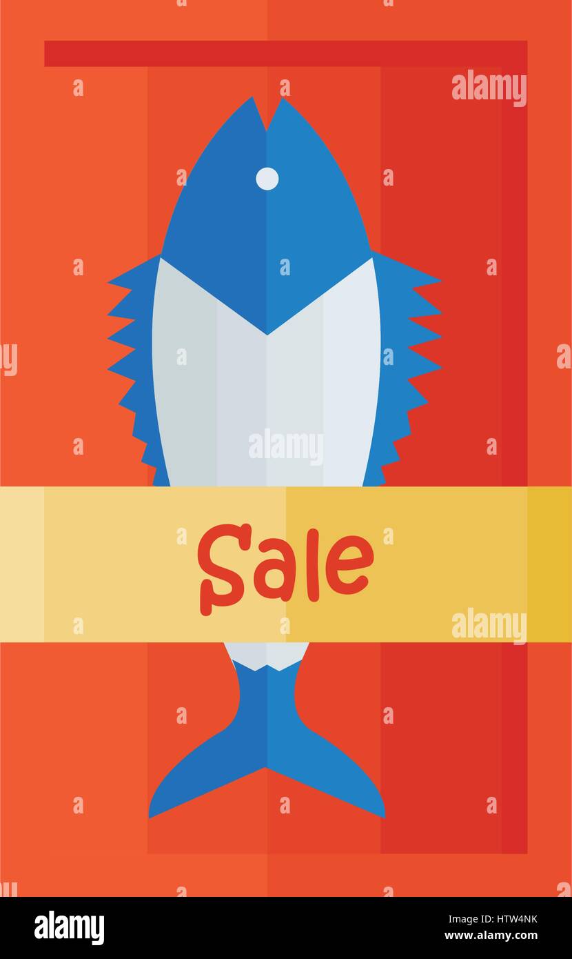 Sale fresh fish Vector Stock Vector Image & Art - Alamy