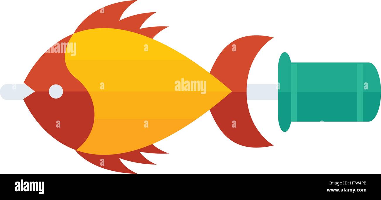 BBQ Yellow Fish Vector Stock Vector Image & Art - Alamy