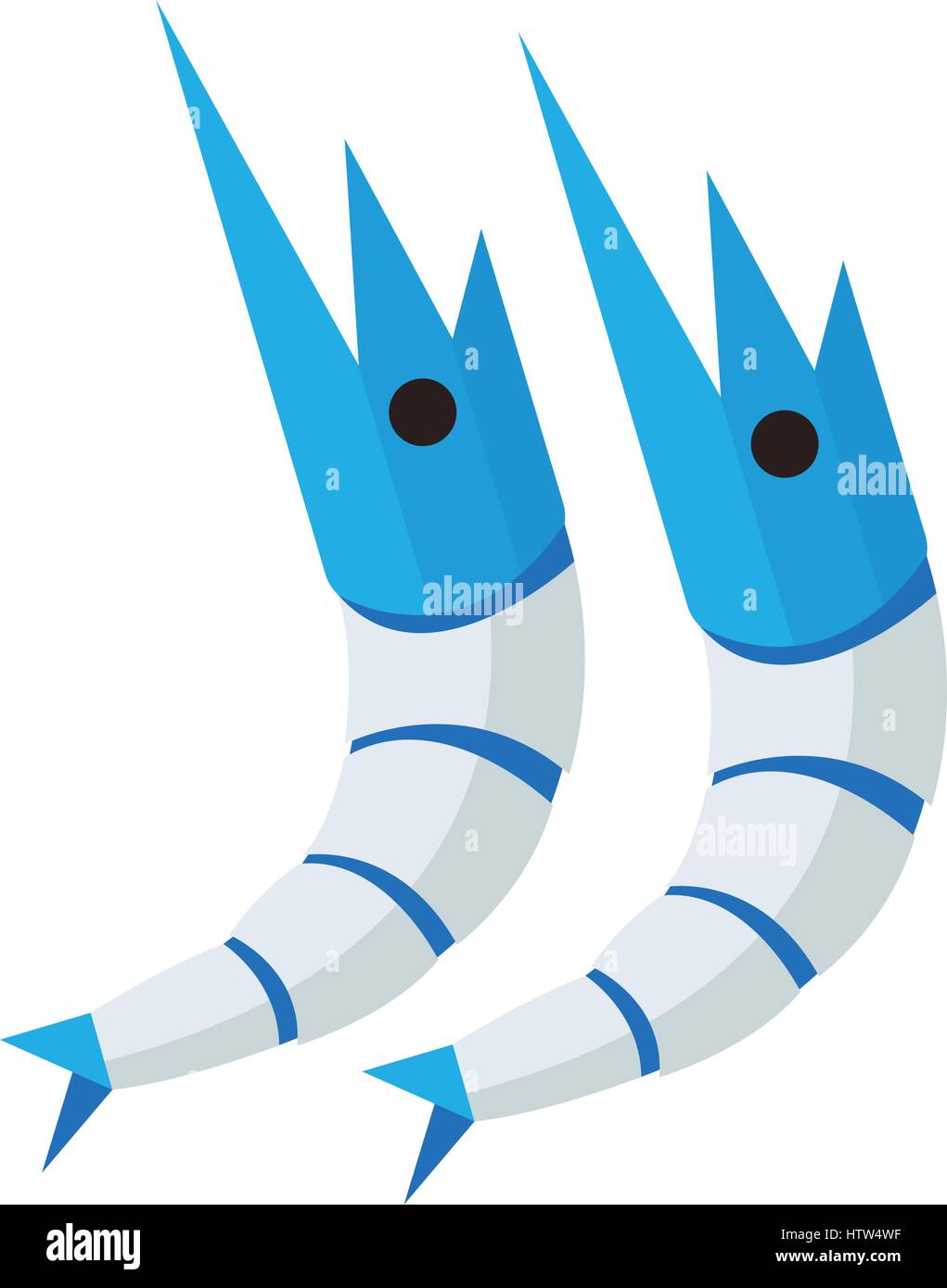 Vector illustration cartoon chef shrimp hi-res stock photography and ...