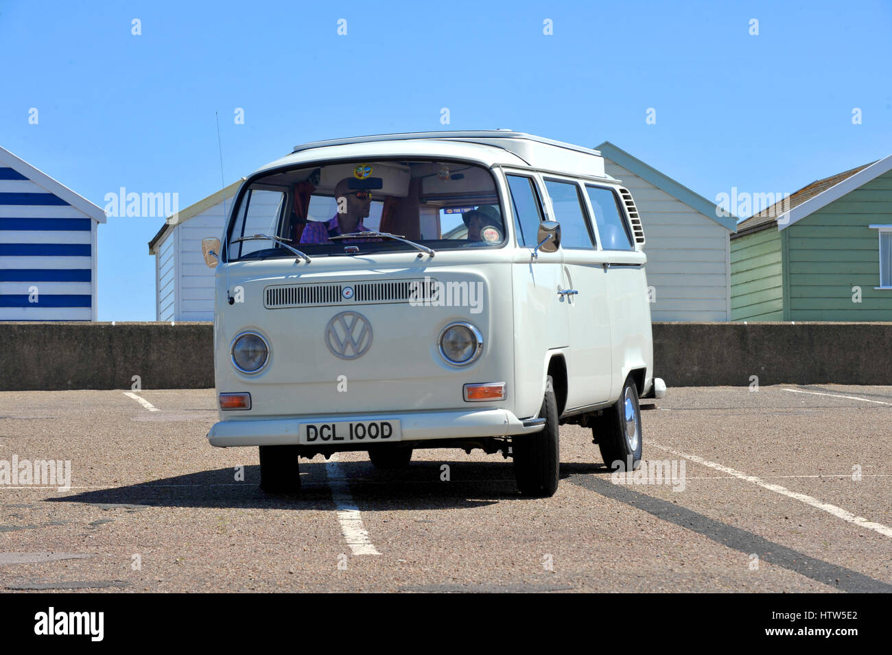 1972 VW Bay Window camper van Stock Photo - Alamy