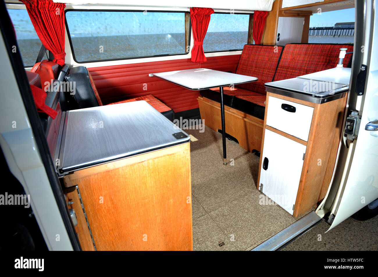 1972 VW Bay Window camper van Stock Photo - Alamy