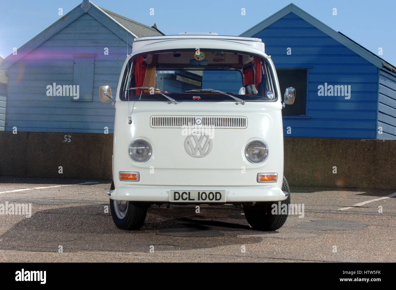 1972 VW Bay Window camper van Stock Photo - Alamy