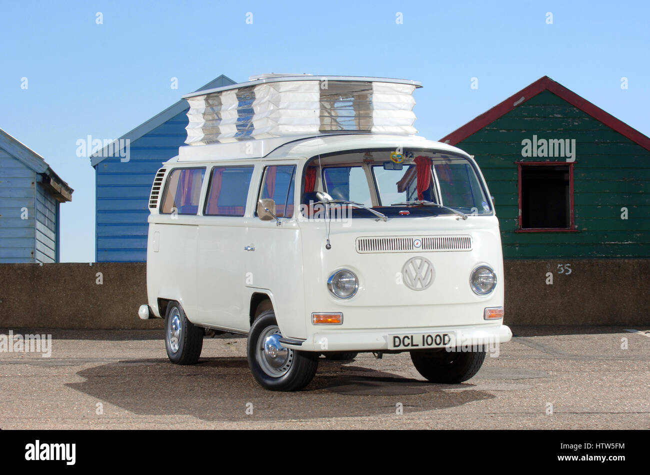 1972 VW Bay Window camper van Stock Photo - Alamy