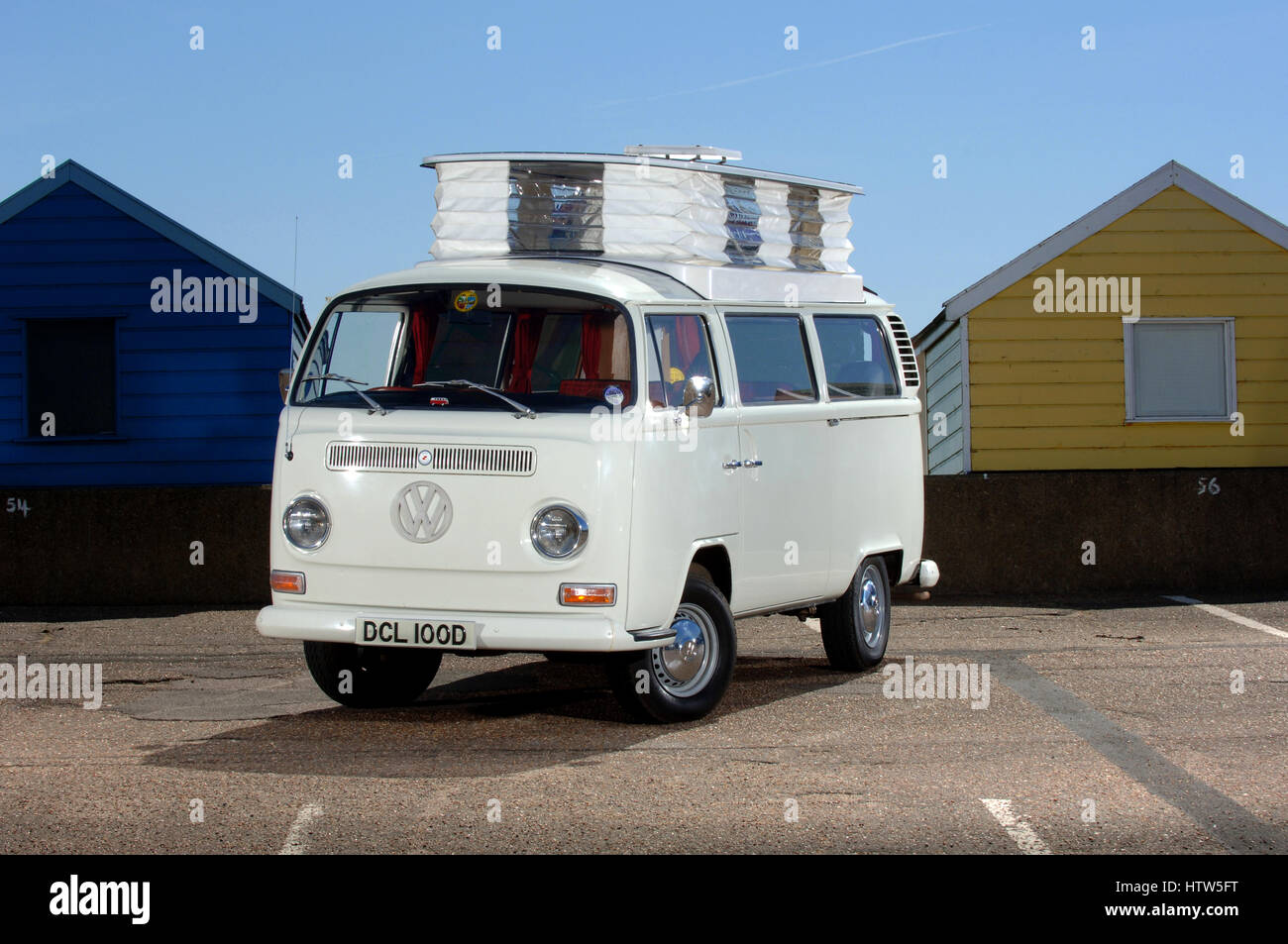 1972 VW Bay Window camper van Stock Photo - Alamy