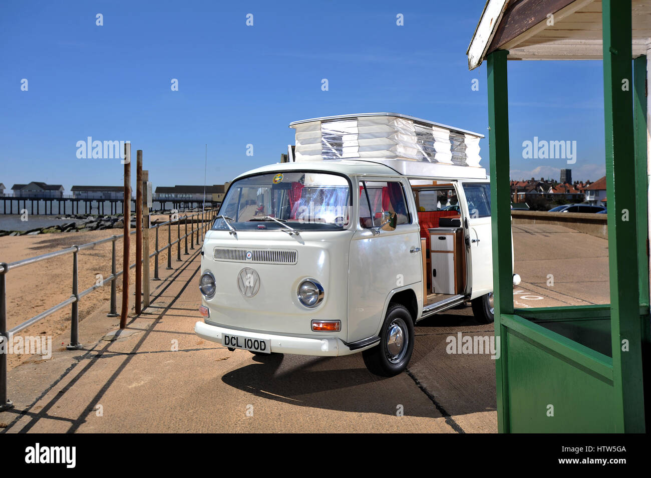 1972 VW Bay Window camper van Stock Photo - Alamy
