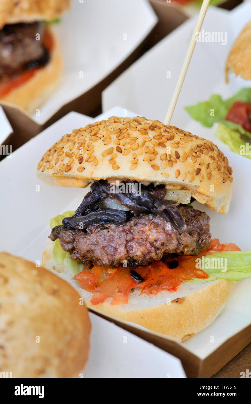 Burger for sale Stock Photo - Alamy