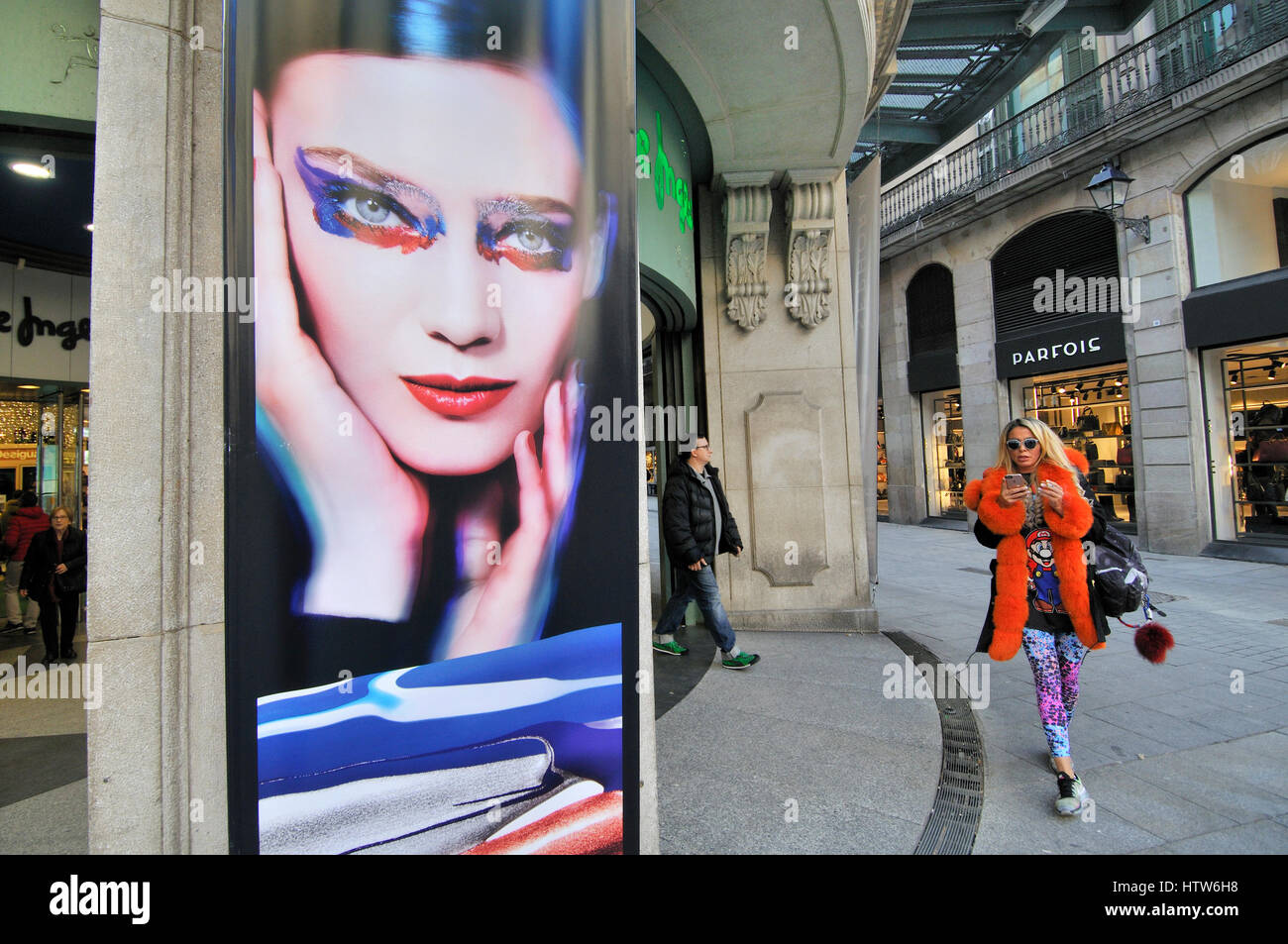 Advertising at a Big store Stock Photo - Alamy