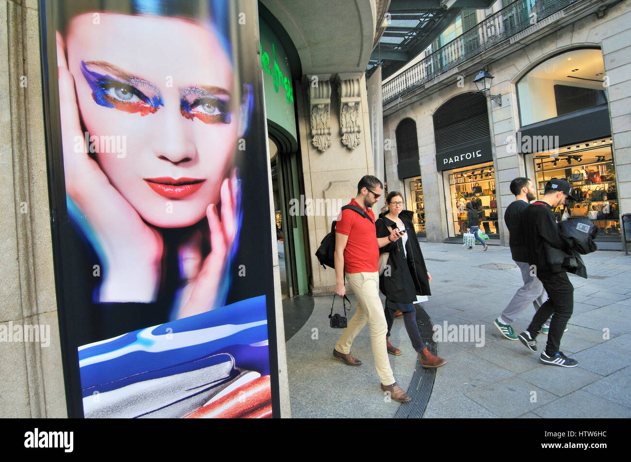 Advertising at a Big store Stock Photo - Alamy