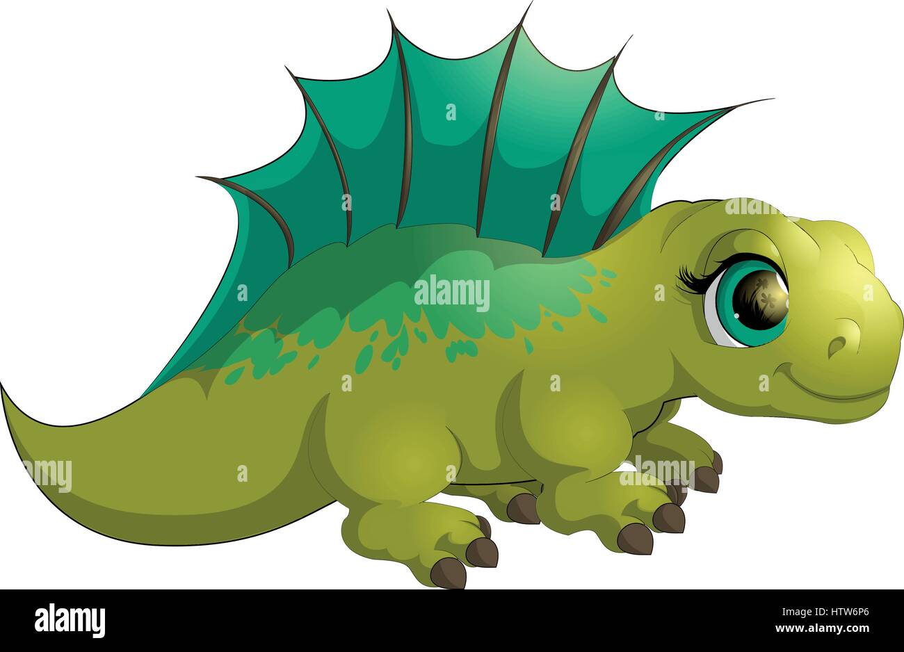 Beautiful carton dinosaur Stock Vector Image & Art - Alamy
