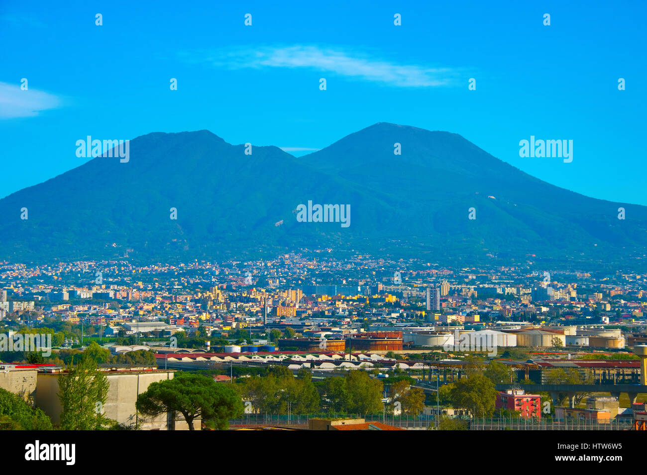 Aerial view mount vesuvius hi-res stock photography and images - Alamy